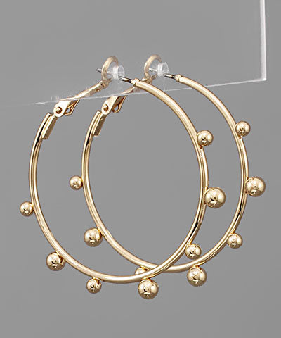 Ball Deco Hoops – Ginger Bee Boutique
